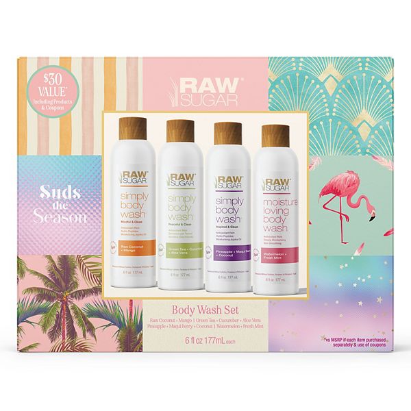 Raw Sugar Living Suds the Season 4-pc. Body Wash Set
