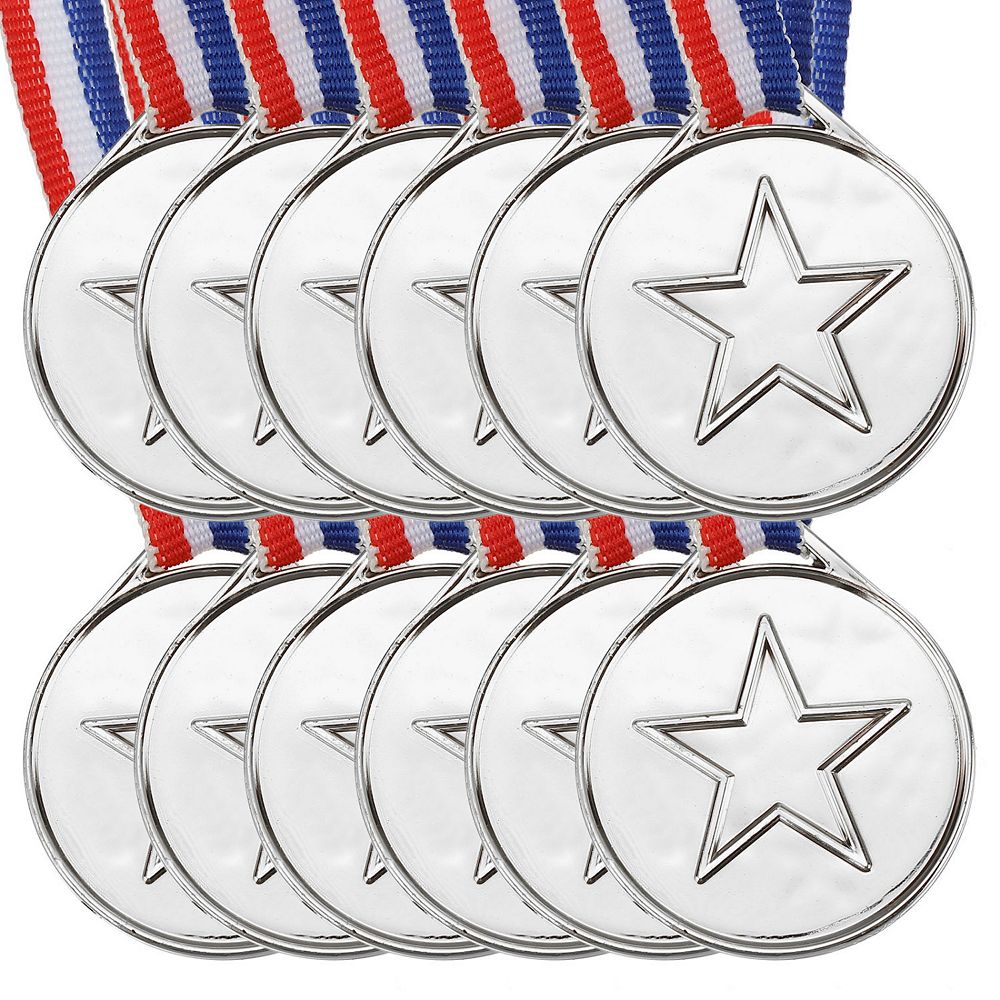 1.5" Mini Award Medals, 12 Pack Plastic Winner Medals with Ribbon for ...