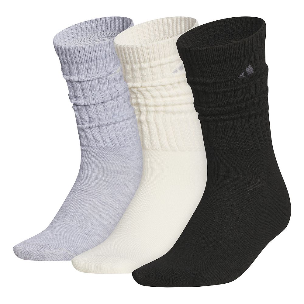 Women's adidas Athletic Scrunch Crew Socks 3-pk.