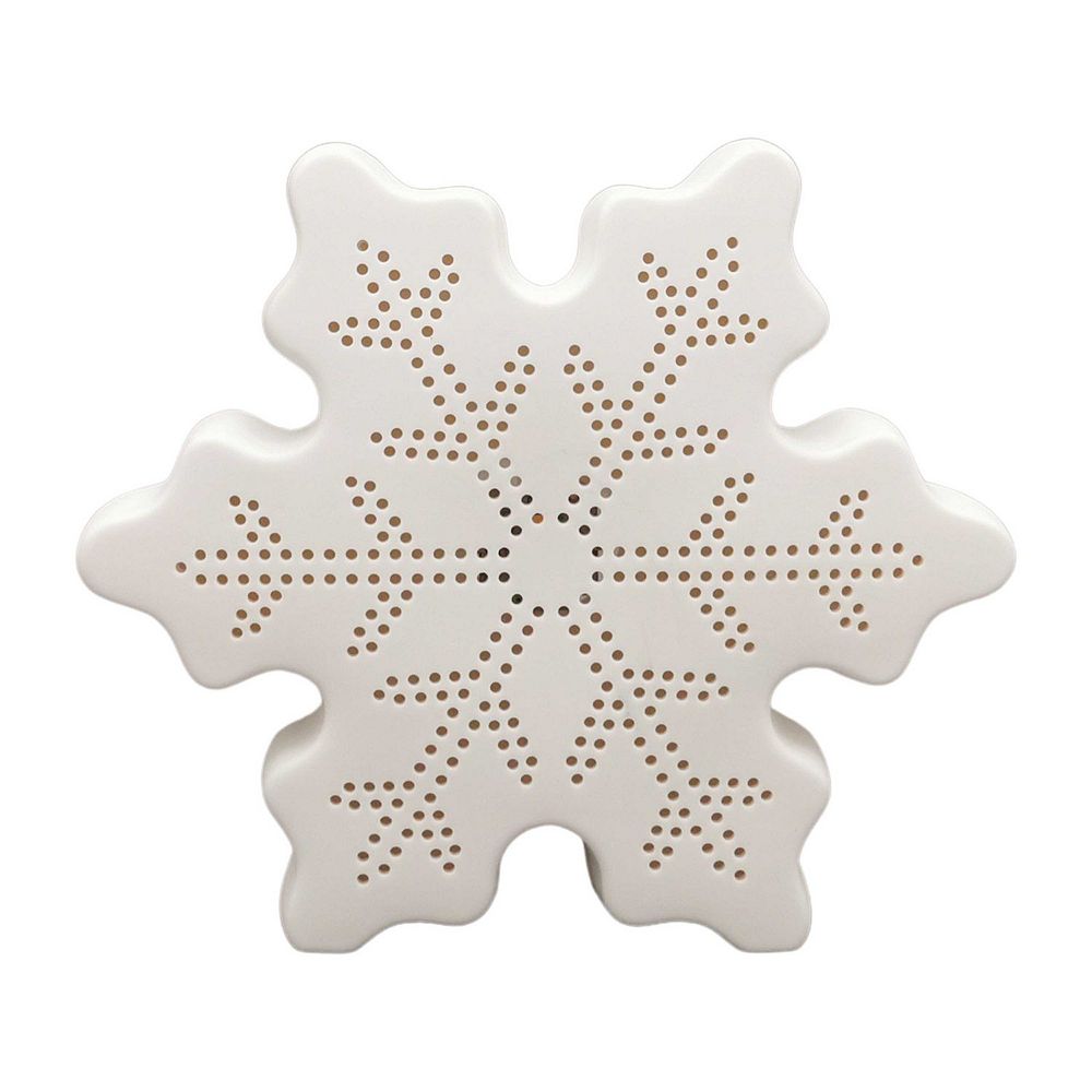 St. Nicholas Square® Ceramic LED Snowflake Table Decor