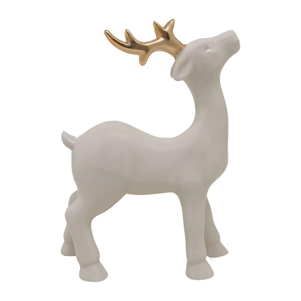 St. Nicholas Square® Ceramic Antler Deer Table Decor