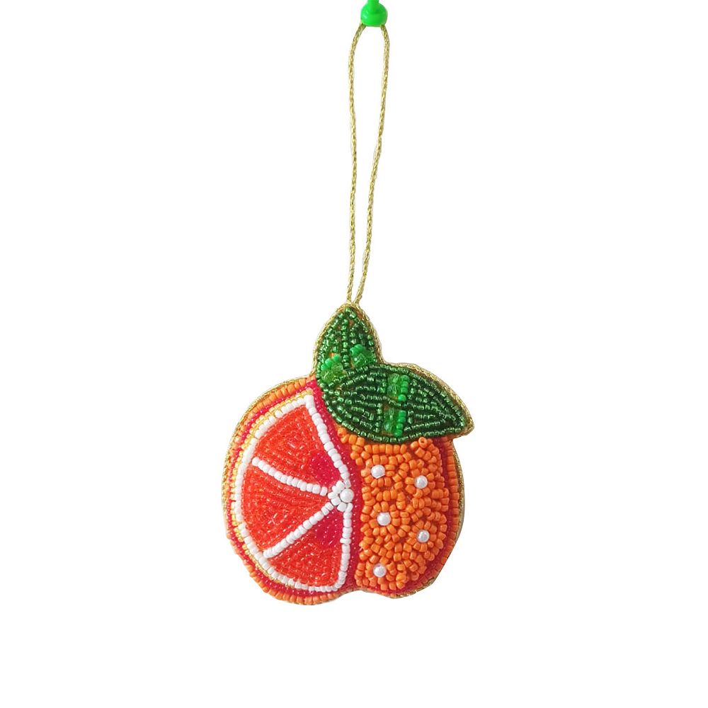 St. Nicholas Square® Orange Beaded Christmas Ornament