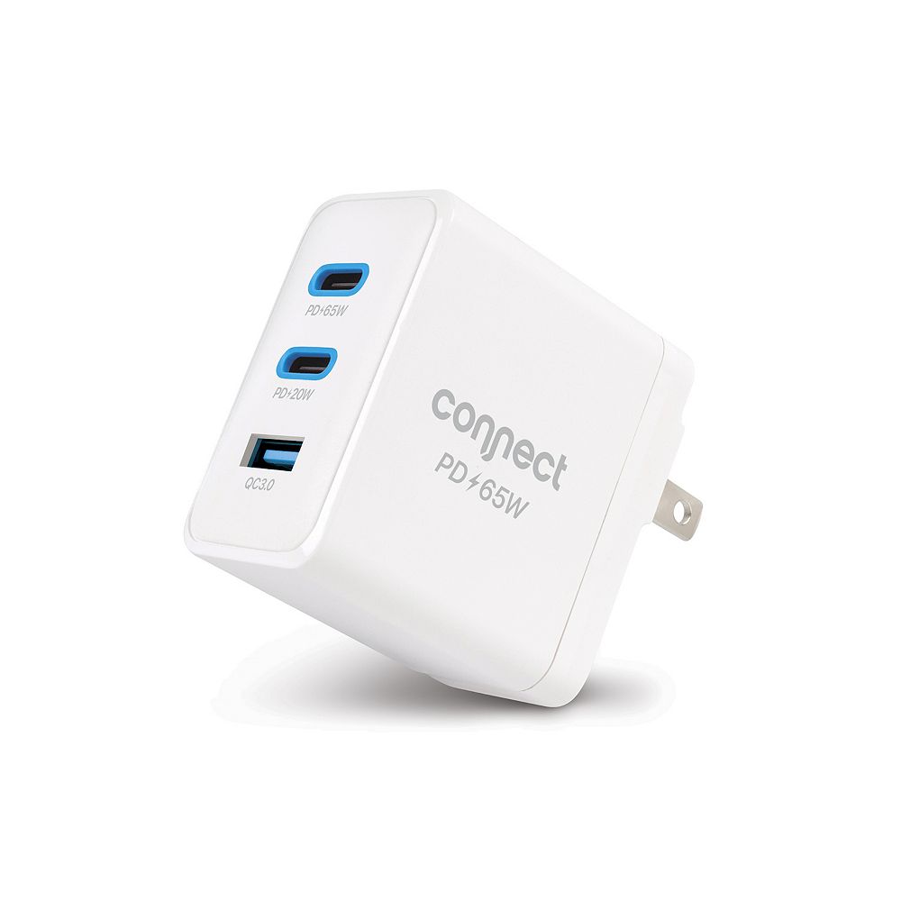 Connect 3-Port 65W USB Wall Charger