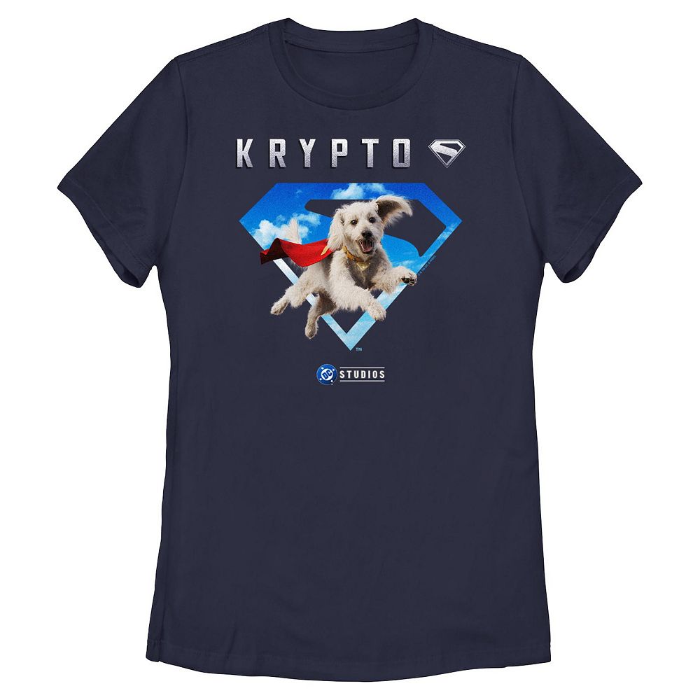 Juniors' DC Comics Superman Krypto In The Sky Graphic Tee