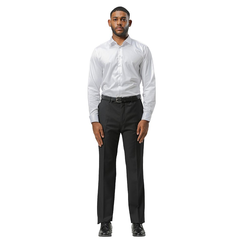 Stacy Adams Solid Dress Pants w/ Expandable Waistband