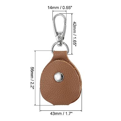 Leather Key Fob, 3 Pack Genuine Leather Keys Cover Portable Key Fob Air ...