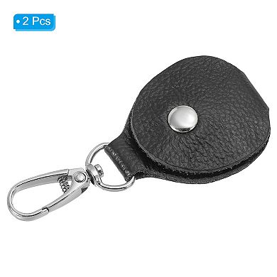 Leather Key Fob, 2 Pack Genuine Leather Keys Cover Portable Key Fob Air ...