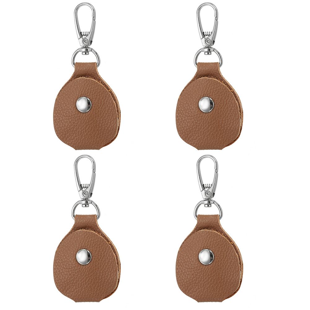 Leather Key Fob, 4 Pack Genuine Leather Keys Cover Portable Key Fob Air ...