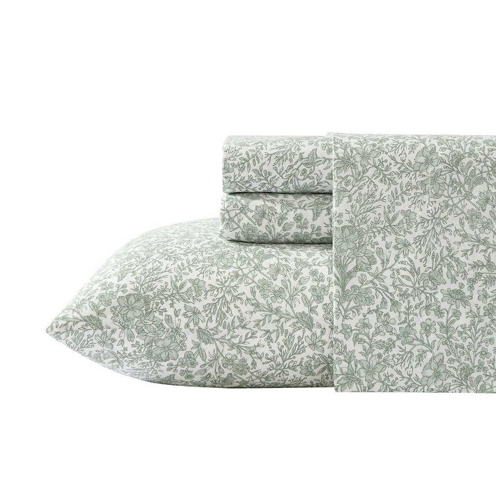 Laura Ashley Holiday Cotton Sheet Set