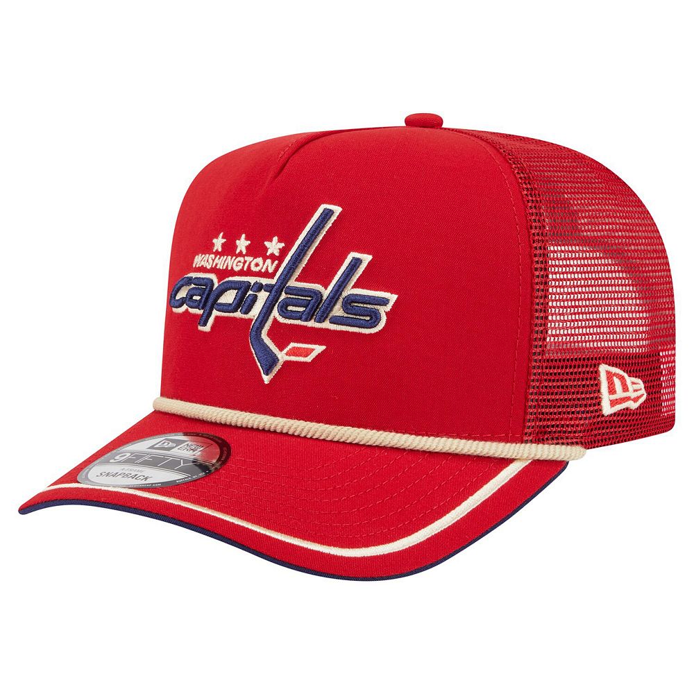 Men's New Era Red Washington Capitals Vintage Team Rope A-Frame 9FIFTY ...