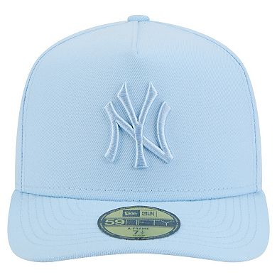 Men's New Era Light Blue New York Yankees Color Pack A-Frame 59FIFTY ...