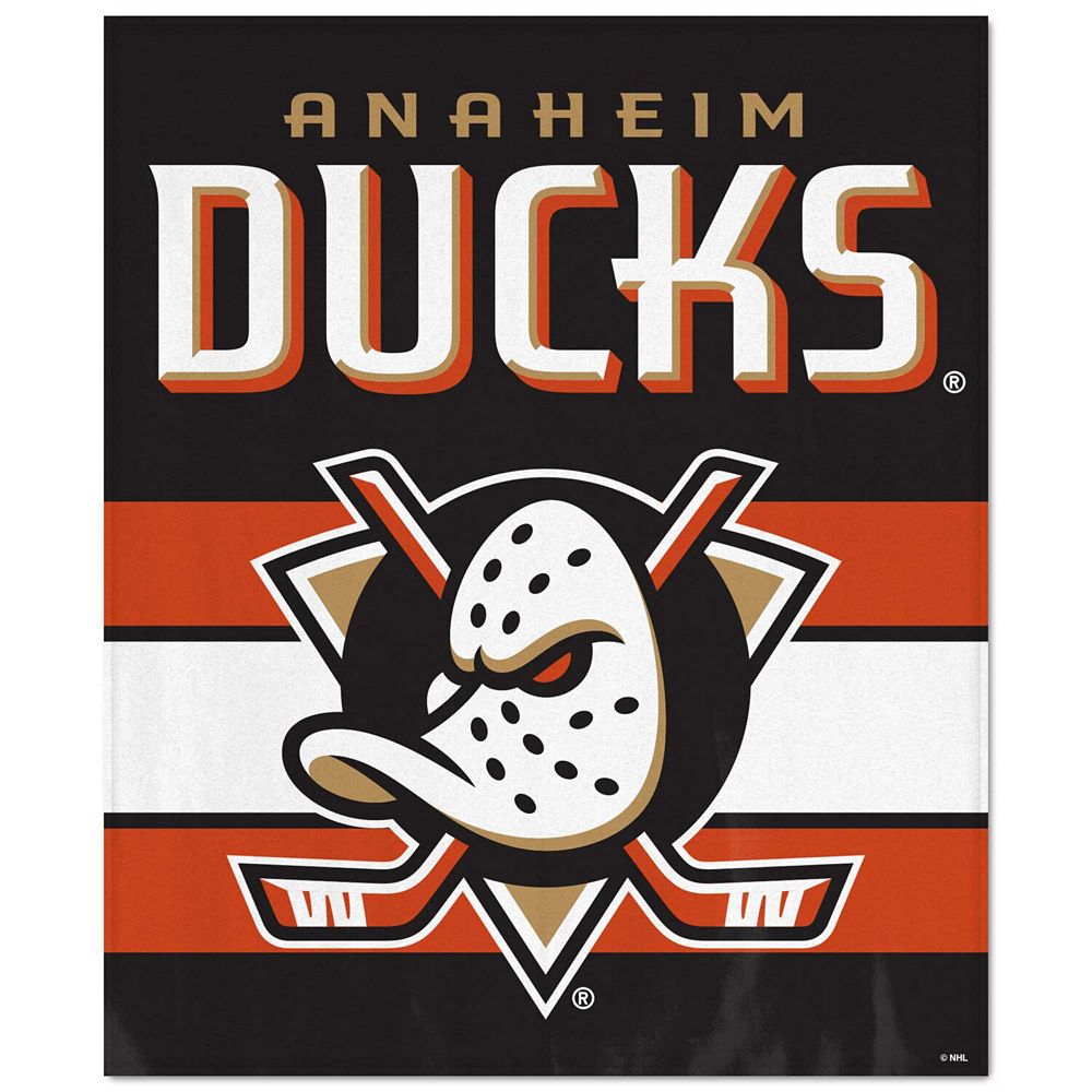 "WinCraft Anaheim Ducks Ultra Plush 50"" x 60"" Throw Blanket"