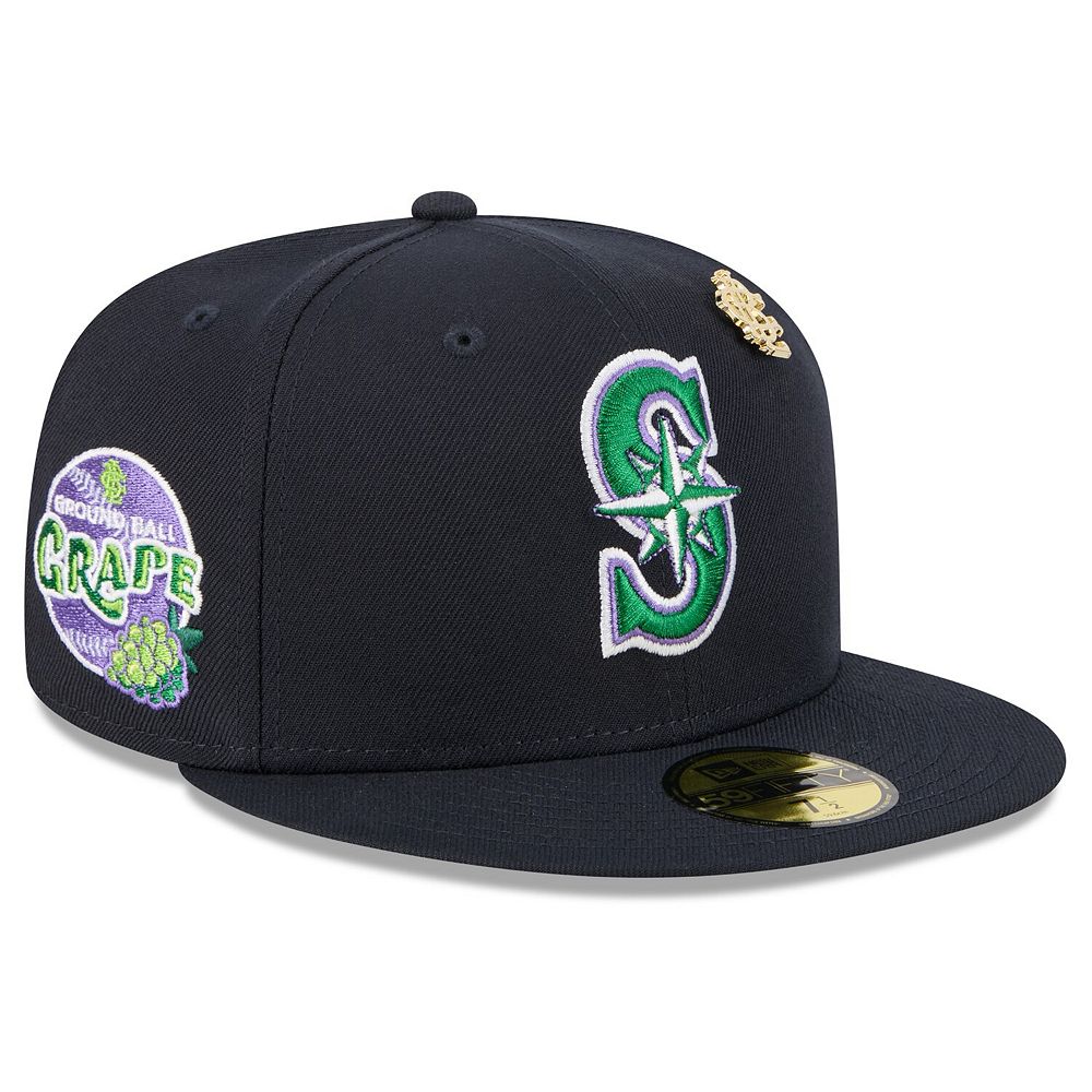 Men's New Era Navy Seattle Mariners 2025 Big League Chew 59FIFTY Fitted Hat