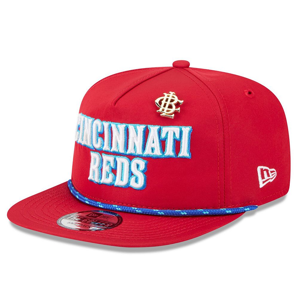 Men's New Era Red Cincinnati Reds 2025 Big League Chew Golfer Snapback Hat