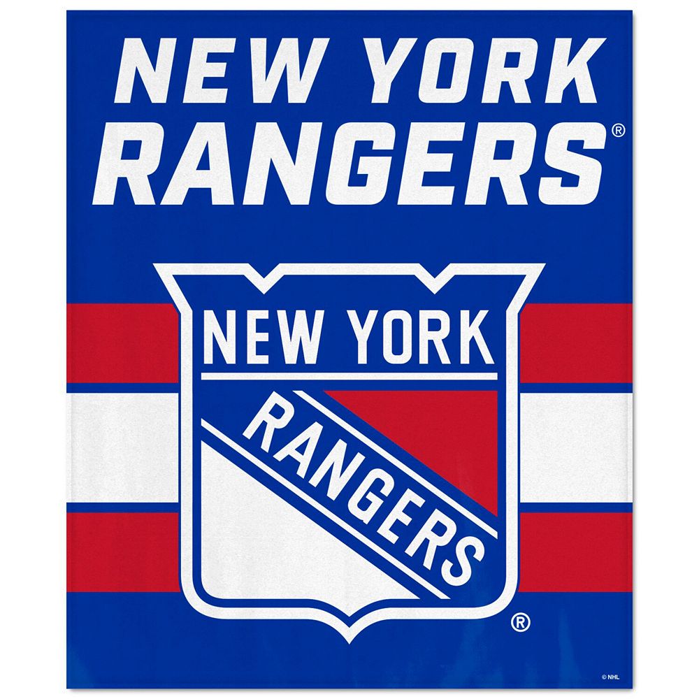 WinCraft New York Rangers Ultra Plush 50" x 60" Throw Blanket