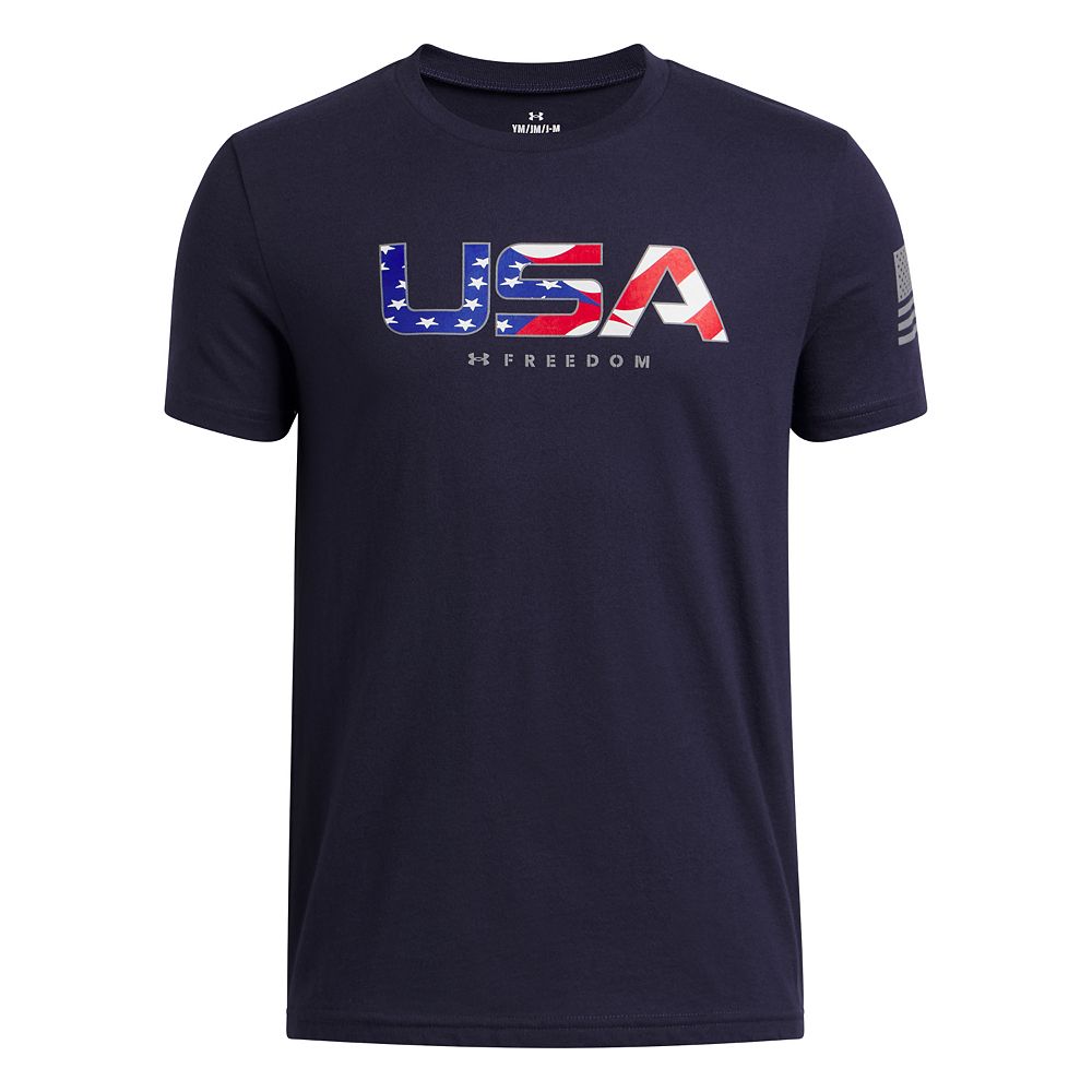 Boys Under Armour Freedom Chest Flag Graphic Tee