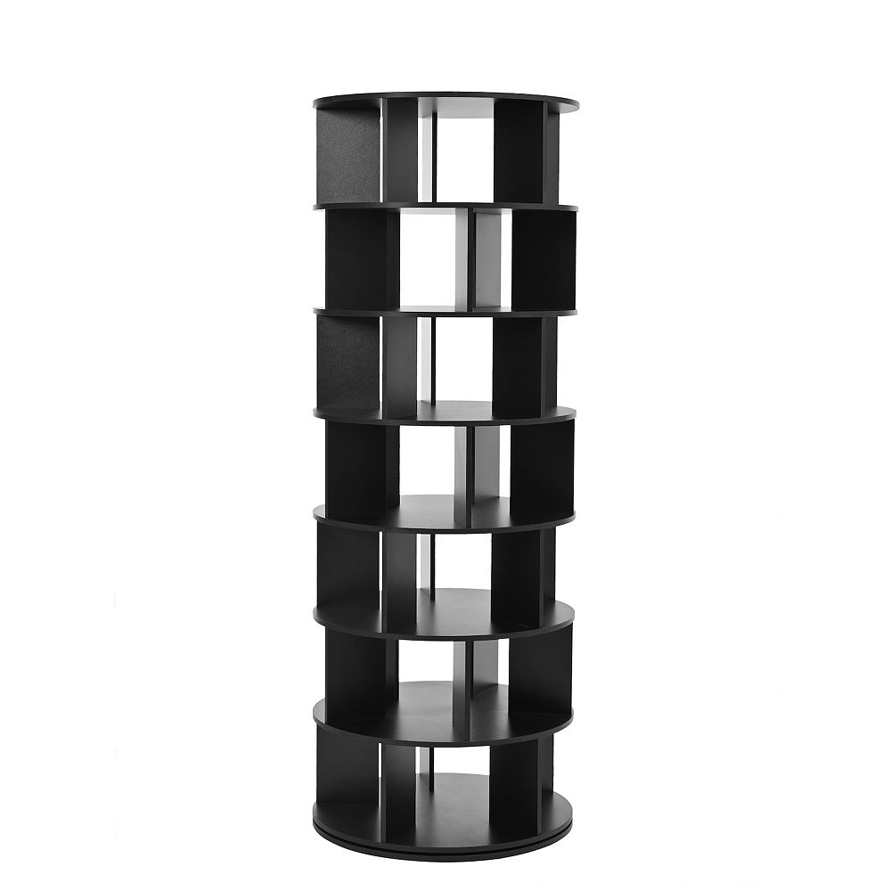Merax Rotating Shoe Rack Tower，360° Revolving Shoe Carousel Closet ...