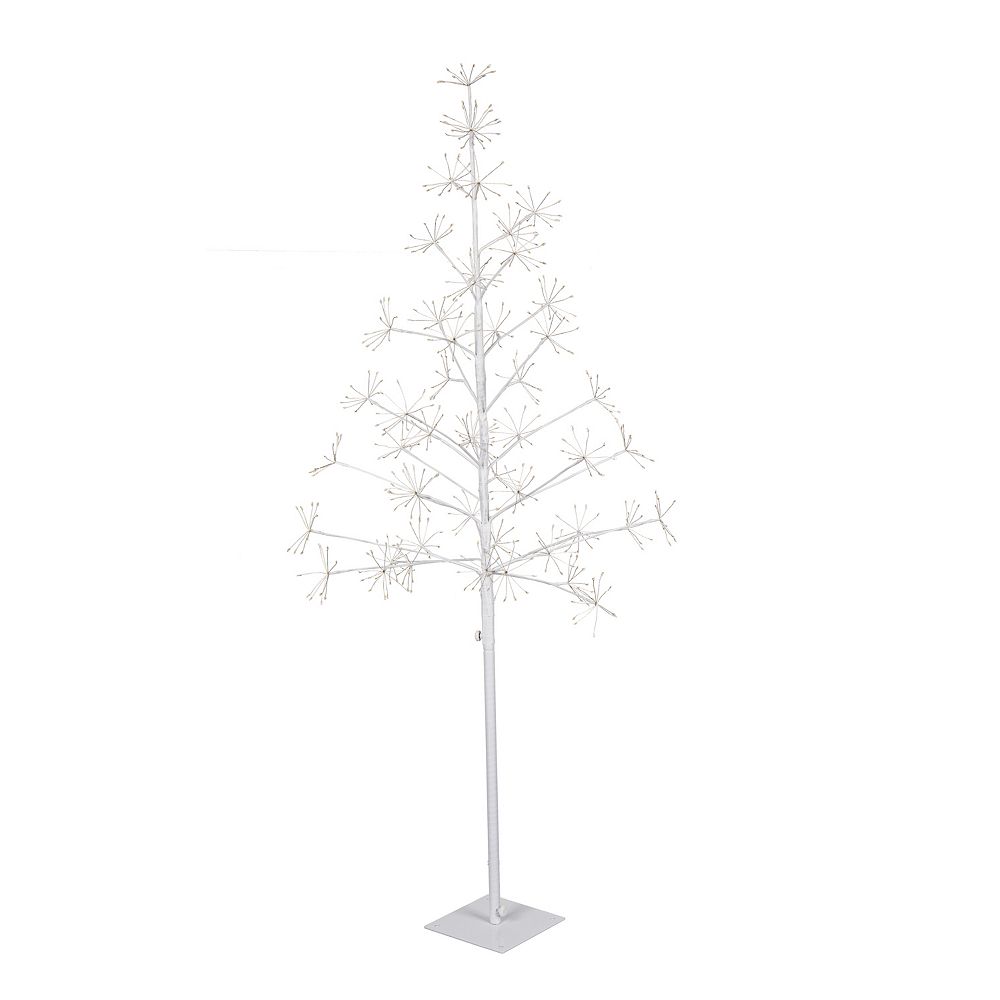 5-ft. Micro LED White Artificial Tree Floor Decor