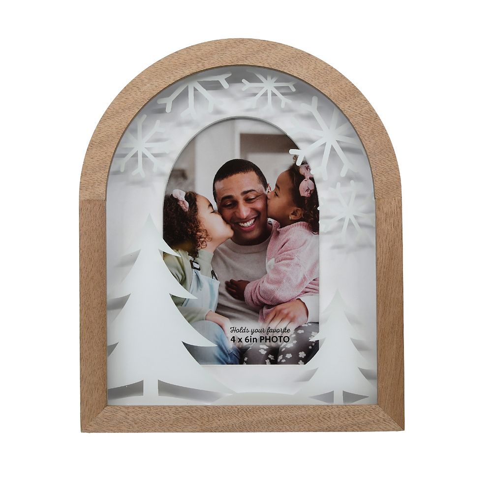 Snowflake Arch 5" x 7" Frame Table Decor
