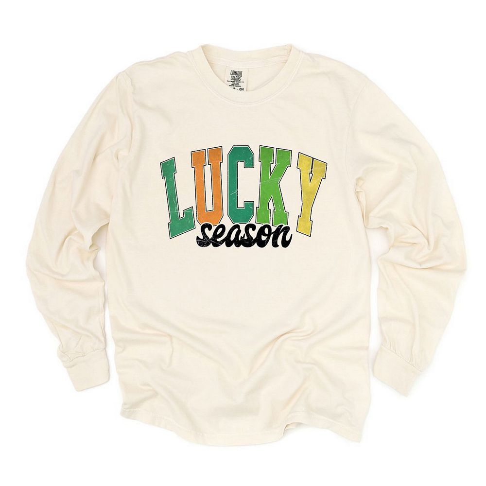 Lucky Season Garment Dyed Long Sleeve Tees