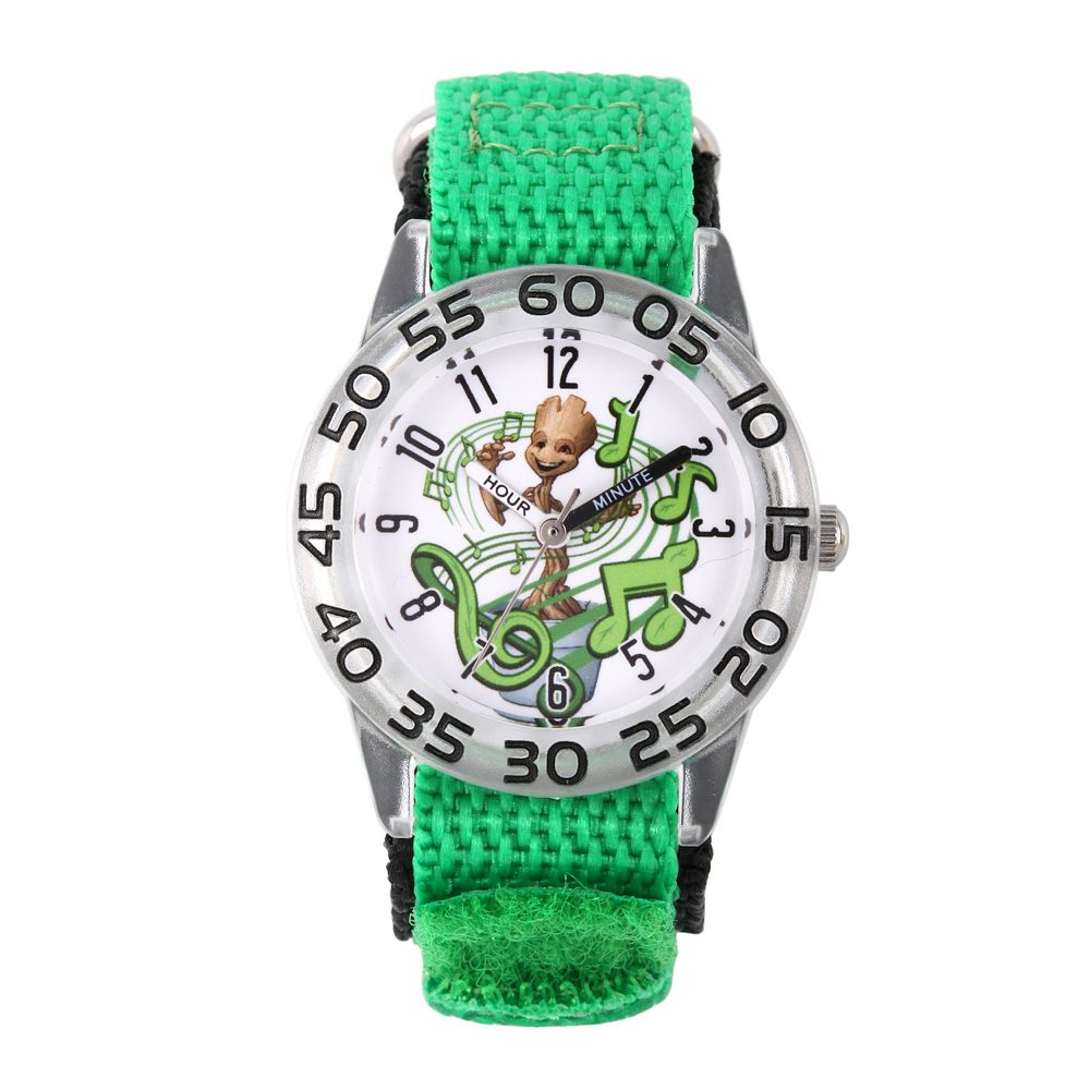 Marvel Groot Boys' Time Teacher Watch & Nylon Strap