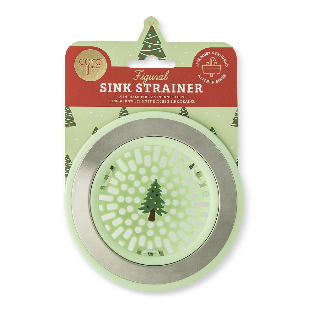 Core Kitchen Christmas Tree Figural Sink Strainer