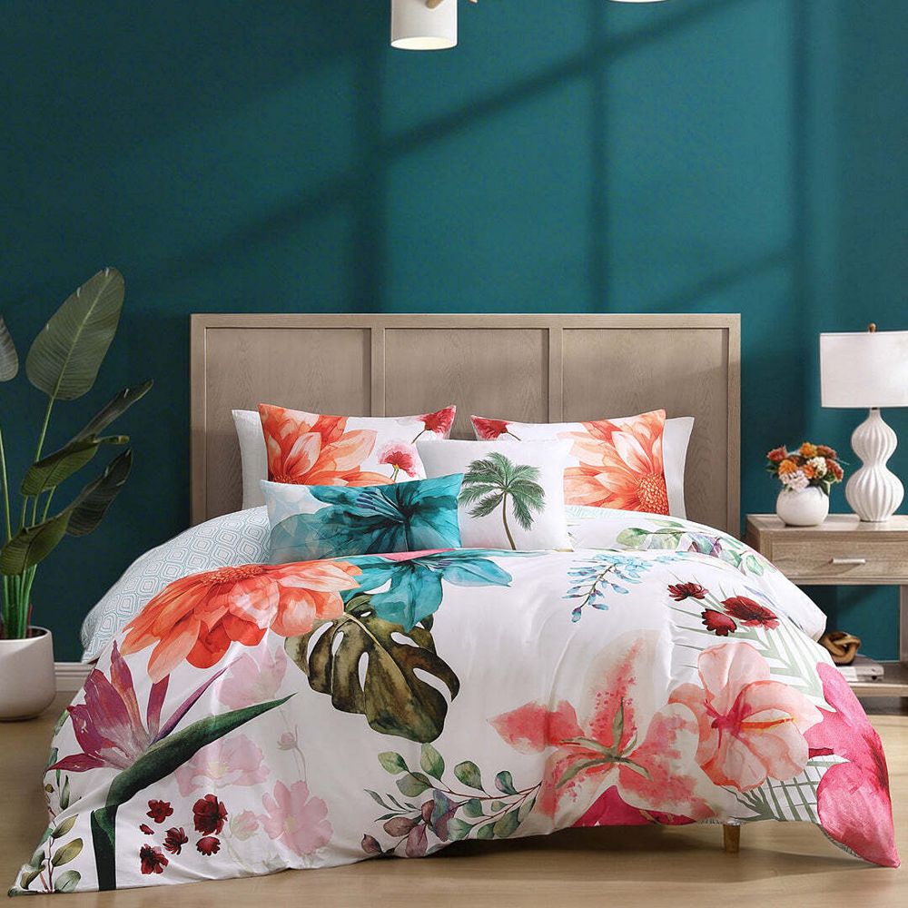 Bebejan Eden's Embrace 100% Cotton Sateen 5 Piece Reversible Comforter Set