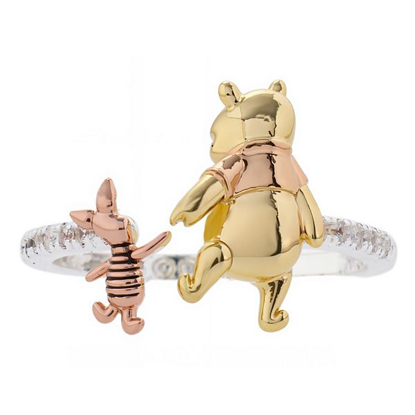 Disney's Winnie The Pooh & Piglet 14k Gold & Fine Silver Over Brass ...