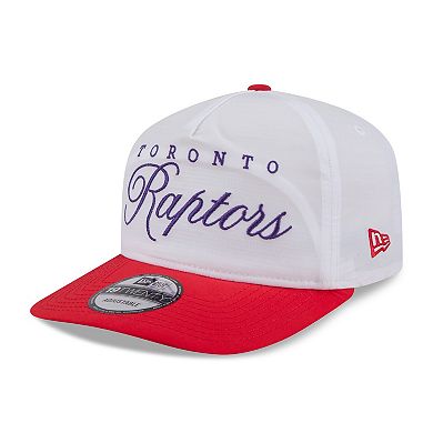 Men's New Era White/Red Toronto Raptors 2025 NBA Draft On-Stage Nylon ...