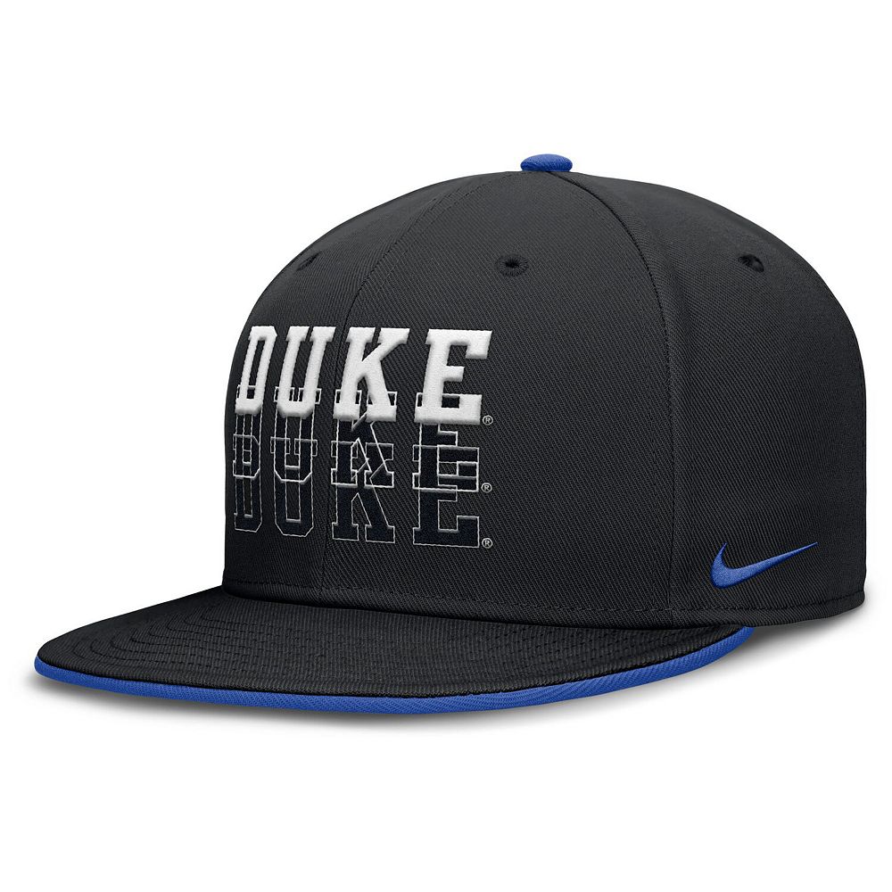 Men's Nike Black Duke Blue Devils True Primetime Performance Fitted Hat