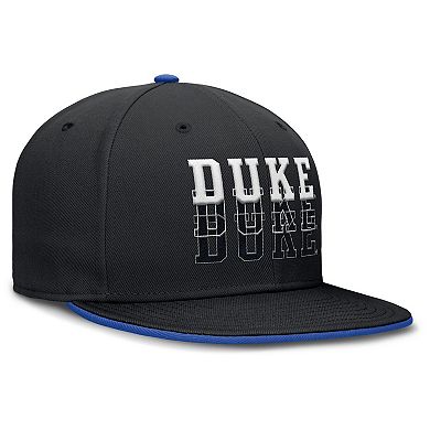 Men's Nike Black Duke Blue Devils True Primetime Performance Fitted Hat