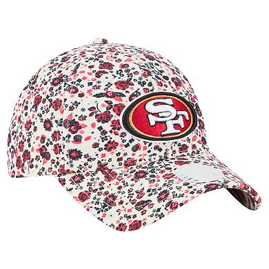 Women's New Era Cream San Francisco 49ers Ditzy 9TWENTY Adjustable Hat