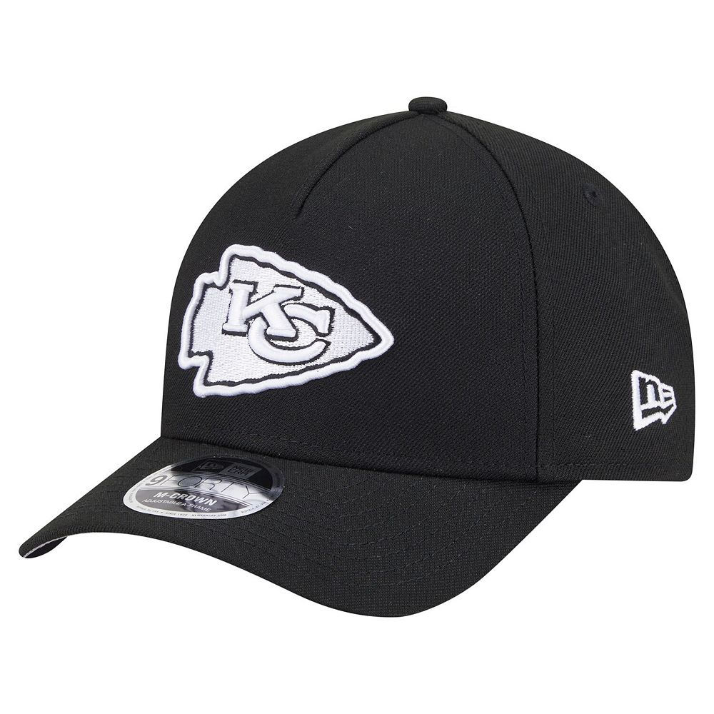 Men's New Era Black Kansas City Chiefs Team Collection 9FORTY M-Crown A ...