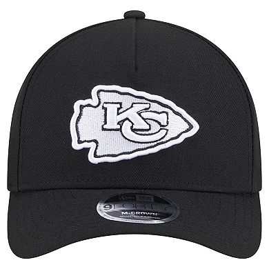 Men's New Era Black Kansas City Chiefs Team Collection 9FORTY M-Crown A ...