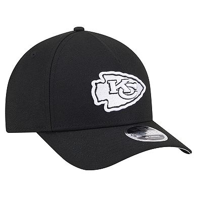 Men's New Era Black Kansas City Chiefs Team Collection 9FORTY M-Crown A ...