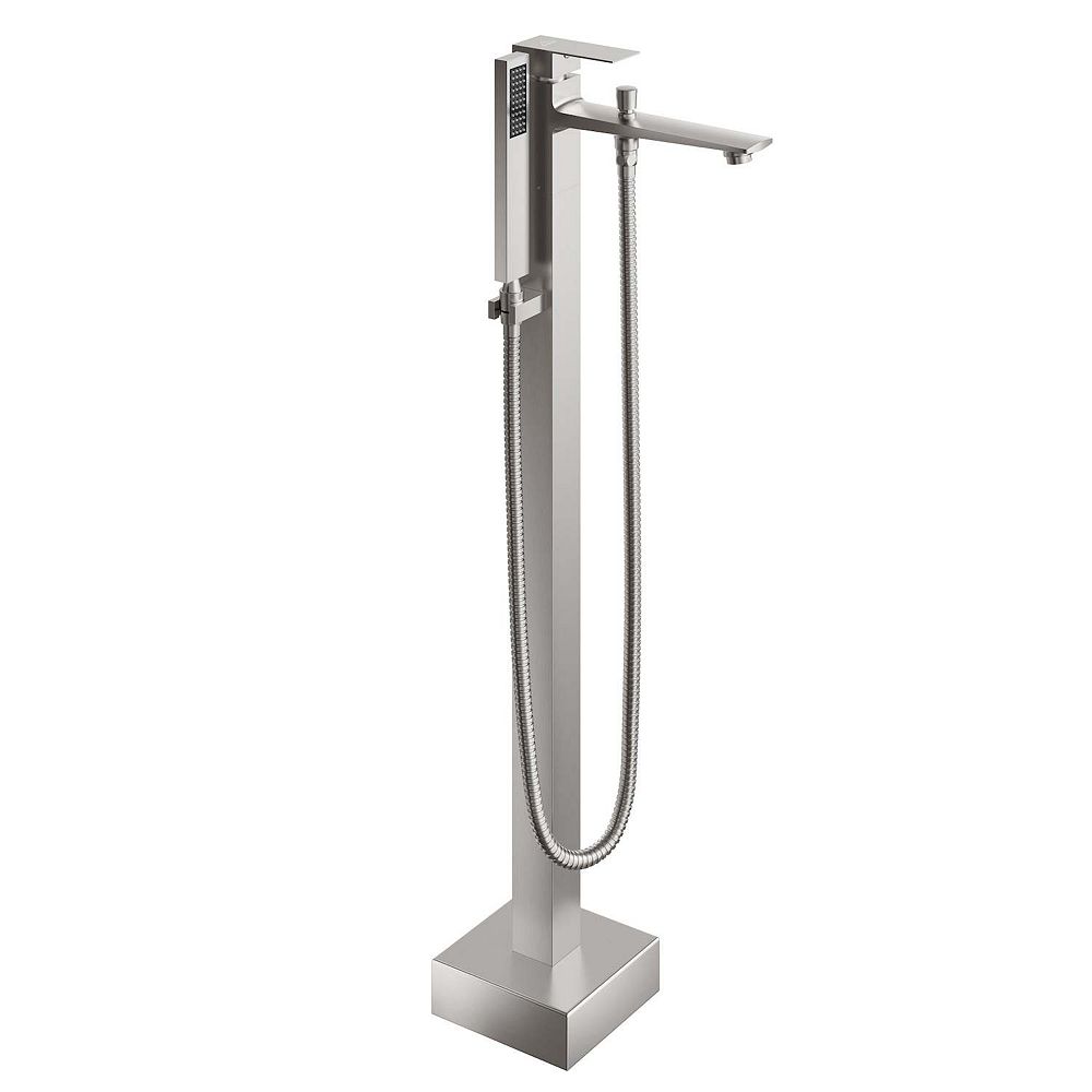 Single Handle Free Standing Bathtub Faucet with Diverter and Handshower