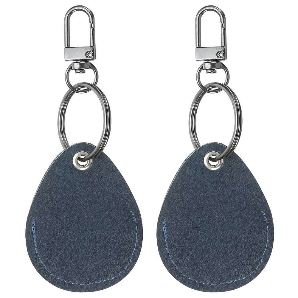 Leather Key Fob, 2 Pack Leather Key Fobs with Key Rings DIY Keychain ...