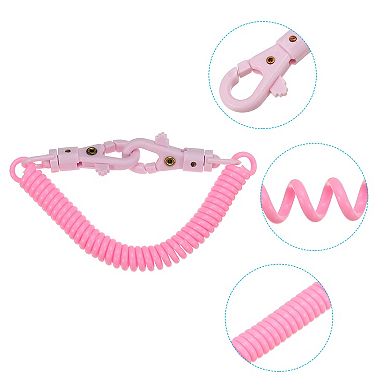 Retractable Coil Springs Keychain, 3 Pack Anti-lost Key Chain Holder ...