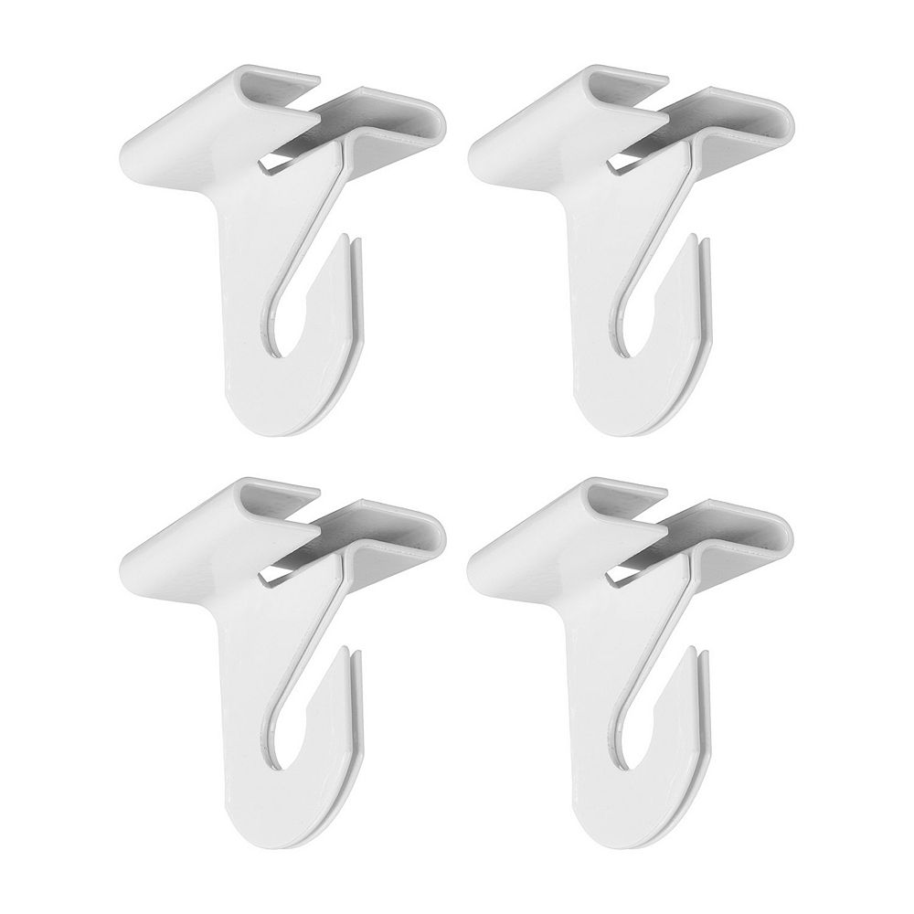 4 Pair Drop Ceiling Hooks 1" W Metal T-Bar Track Clip Suspended Drop ...