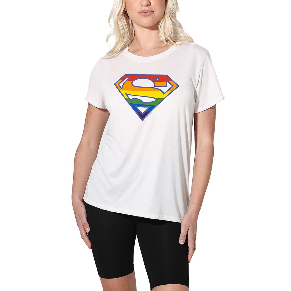 Juniors' DC Comics Superman Prismatic Shield Graphic Tee