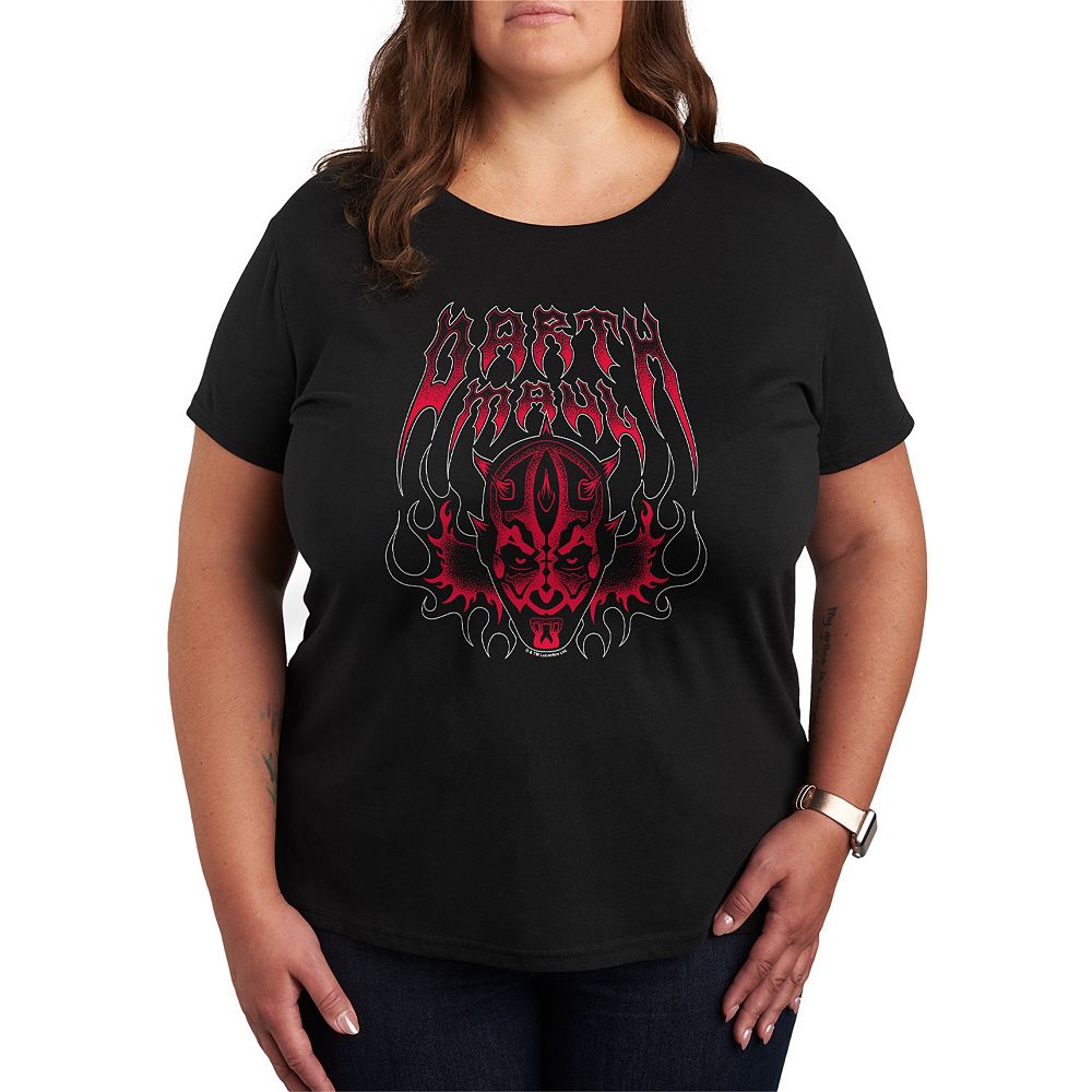 Plus Size Star Wars Darth Maul Heavy Metal Graphic Tee