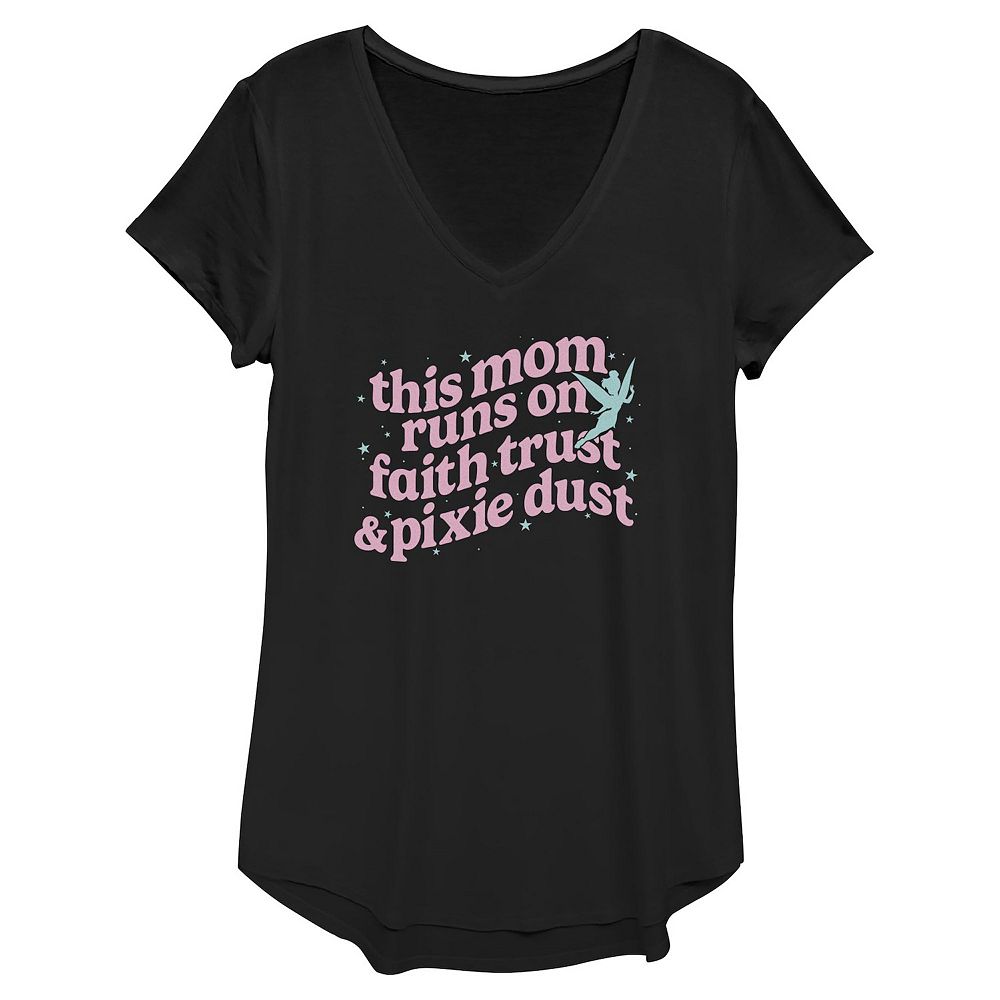 Disney's Tinker Bell This Mom Runs On Faith Trust & Pixie Dust Women's ...