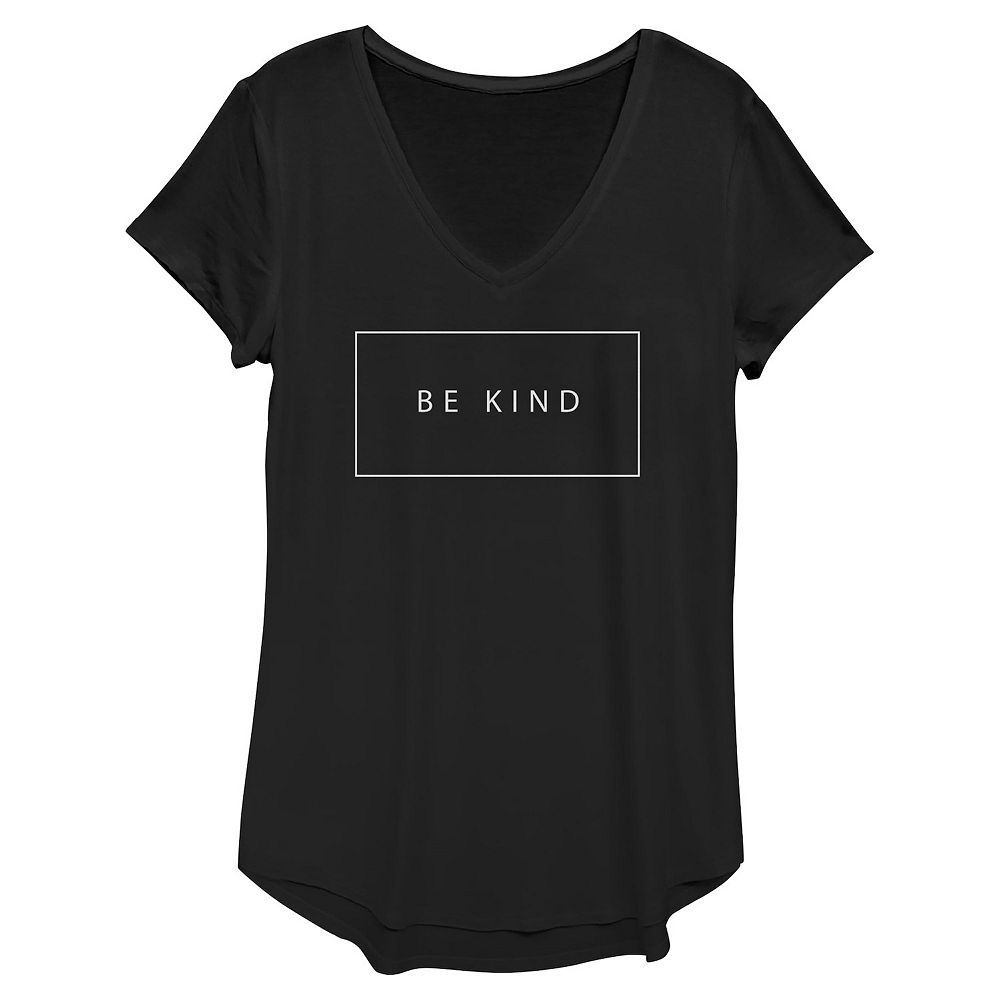 Women's Be Kind Text Box Graphic Tee