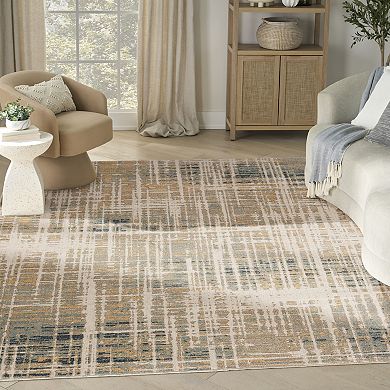 Nourison Abstract Washable Indoor Area Rug