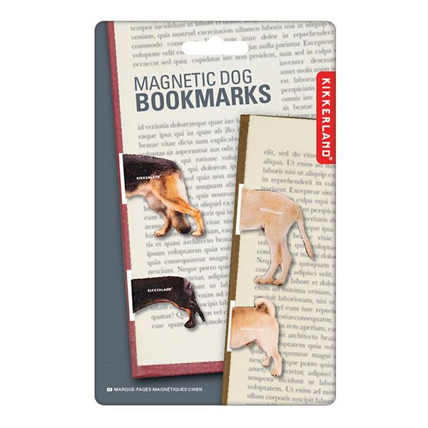 Kikkerland Magnetic Dog Bookmarks