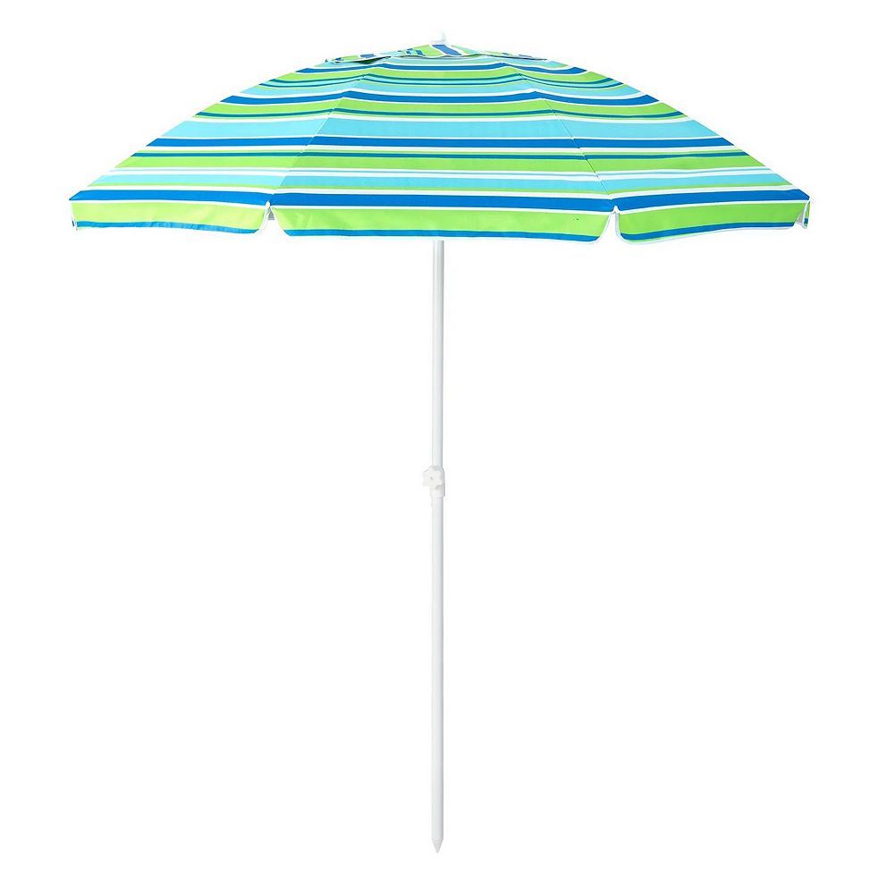 Mondawe 6.5 Feet Patio Beach Umbrella with Waterproof Polyester Fabric