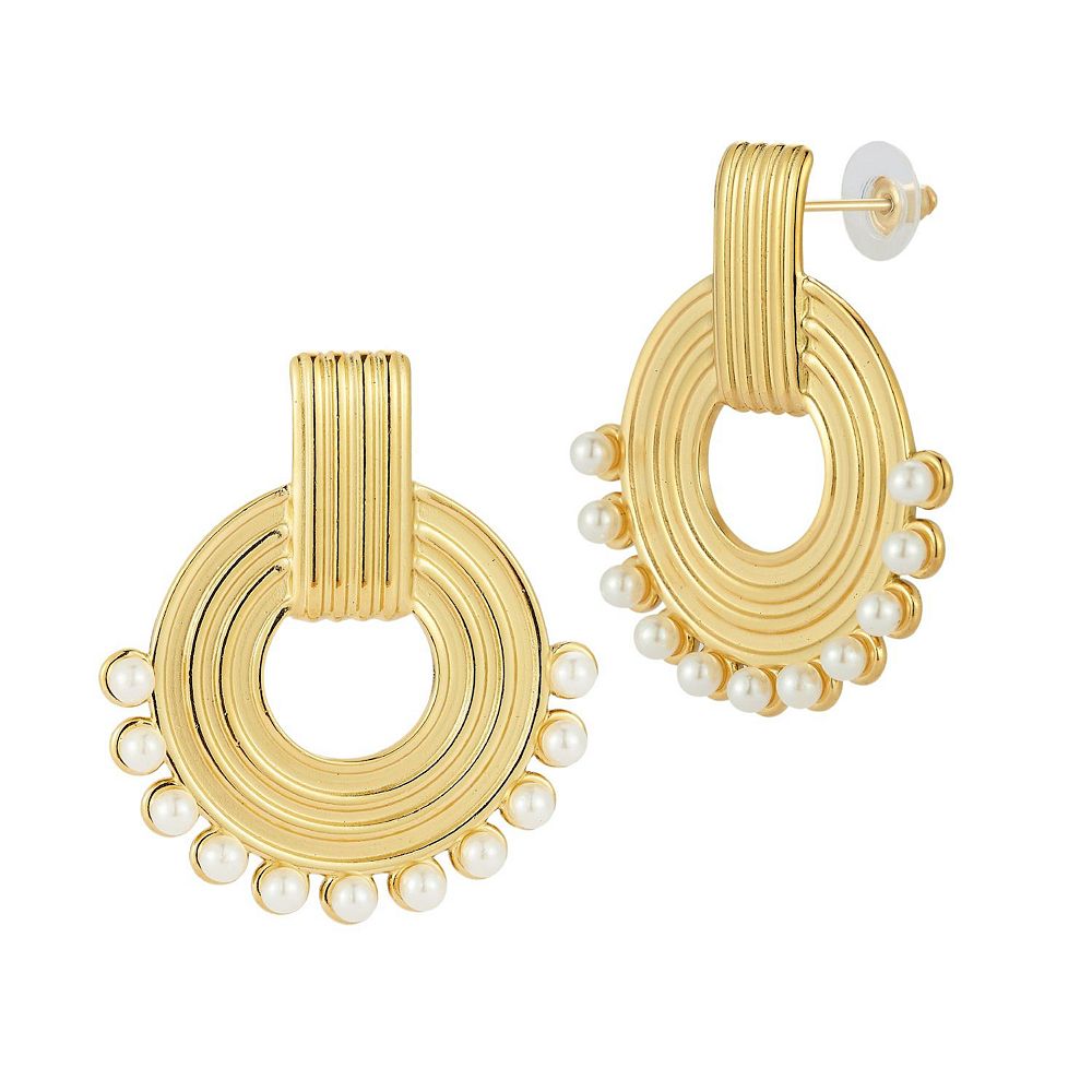 WINX Pearl Accent Hoop Earrings