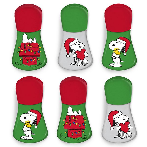 Peanuts Holiday Bag Clips