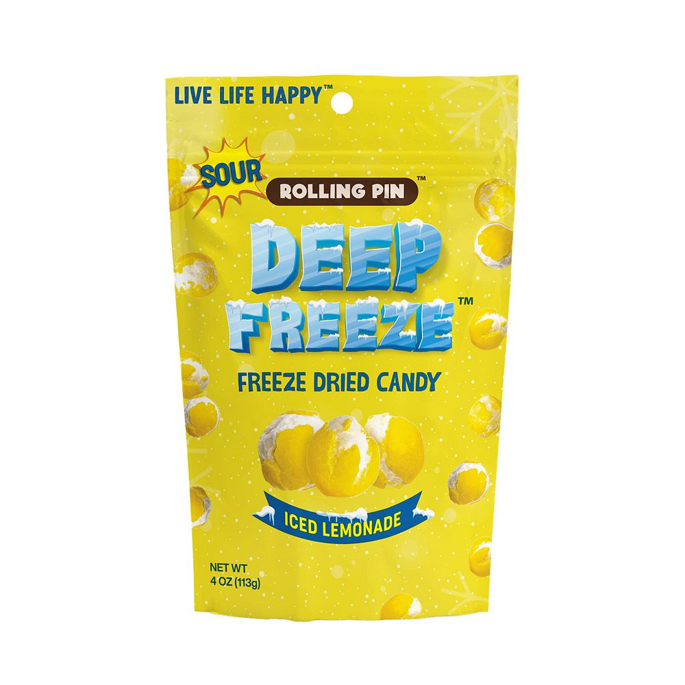 Rolling Pin Snacks Iced Lemonade Freeze Dried Candy 4 oz