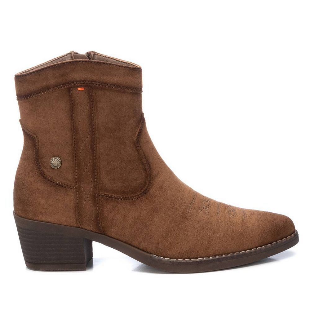 Refresh Women's Italian Western Suede Booties 172126